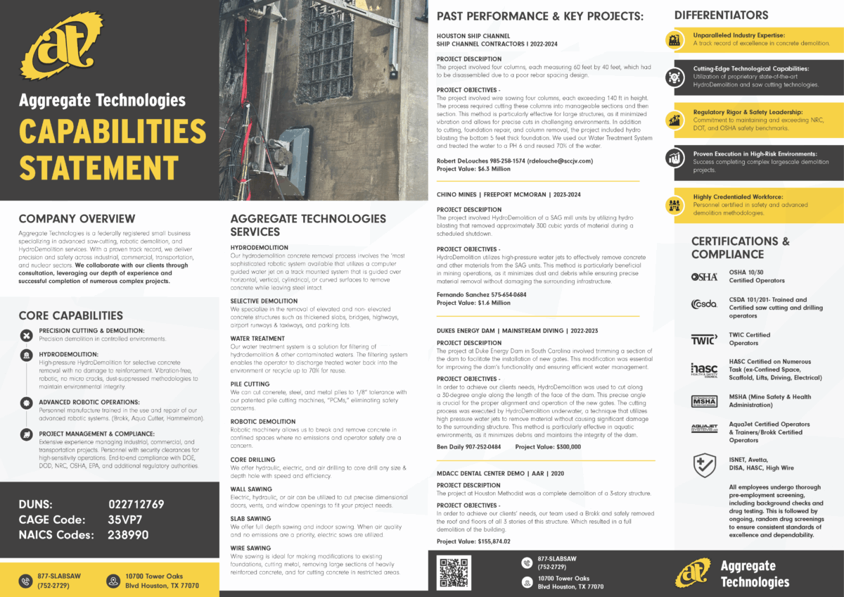 Capabilities Statement | Aggregate Technologies, Inc.